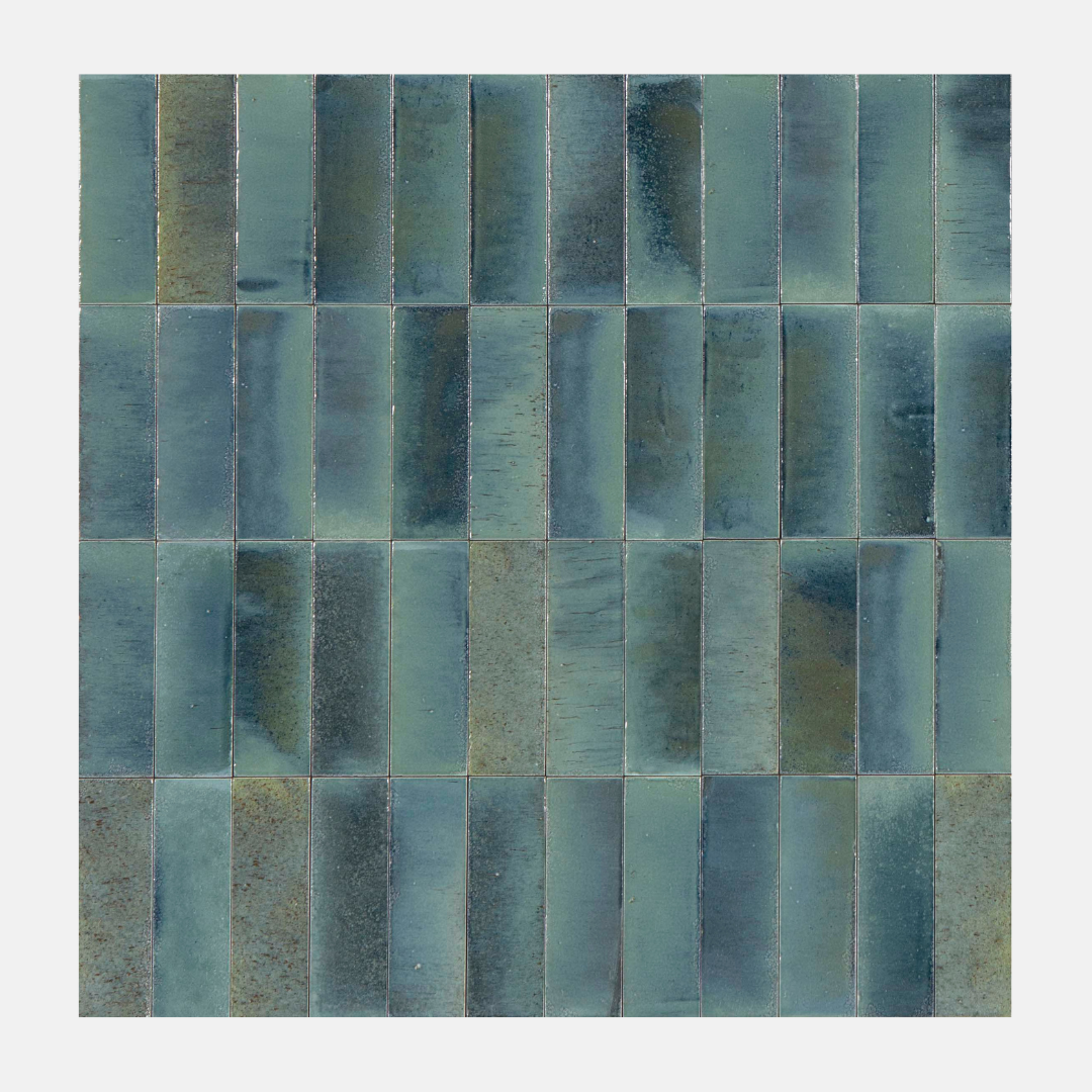 Verona Gloss Blue Subway Tile 75X200